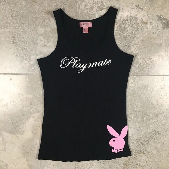 PLAYBOY | Tops | Y2k Playboy Playmate Tank Top Bunny Womens Large ...